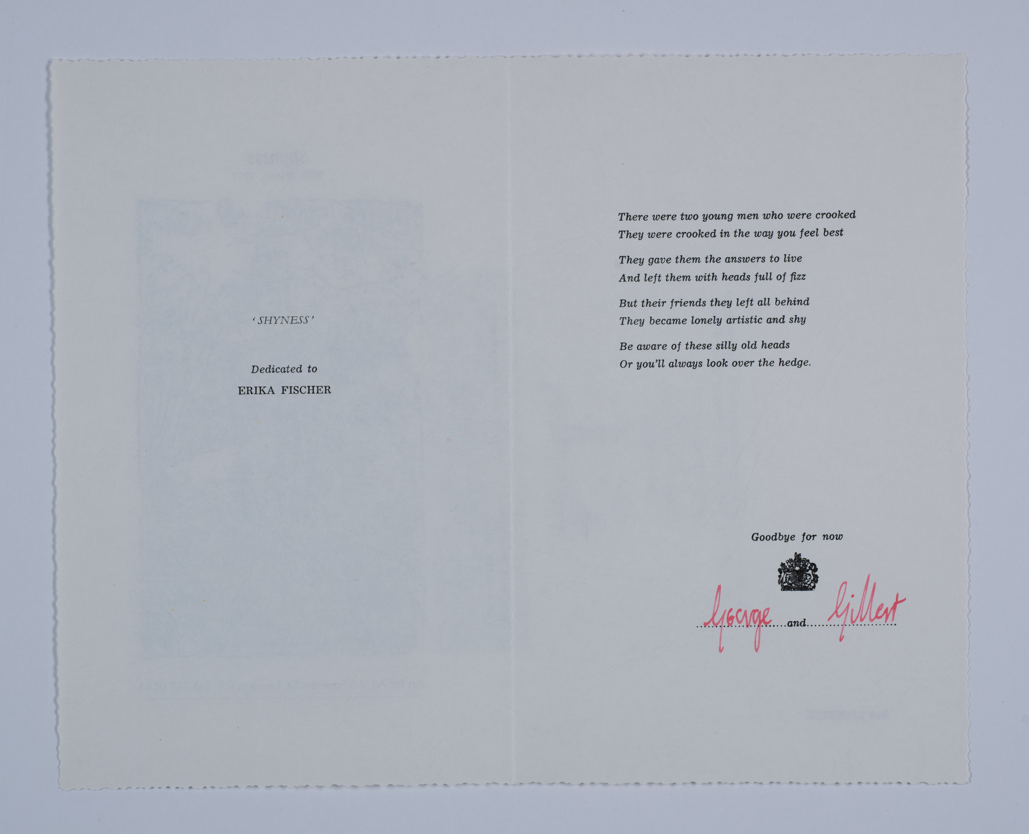 2. SHYNESS (TEXT) - THE GILBERT + GEORGE CENTRE