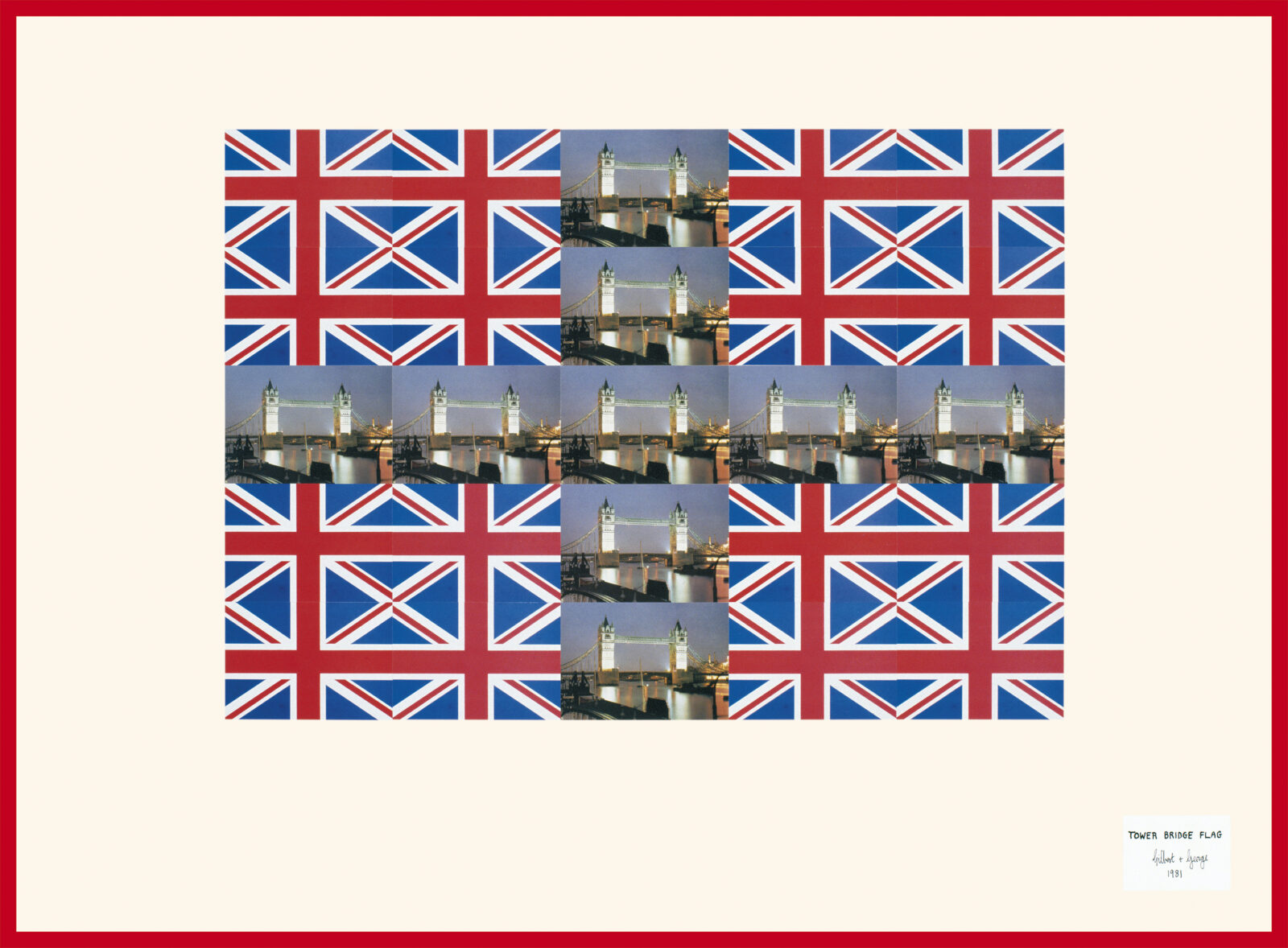 TOWER BRIDGE FLAG (25 parts) - THE GILBERT + GEORGE CENTRE